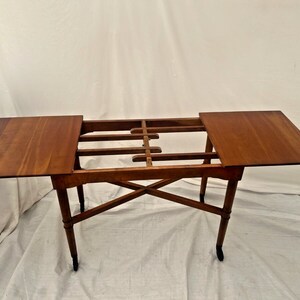 Stickley Vintage Cherry Expanding Bar Tea Cart Server Butlers Table ...