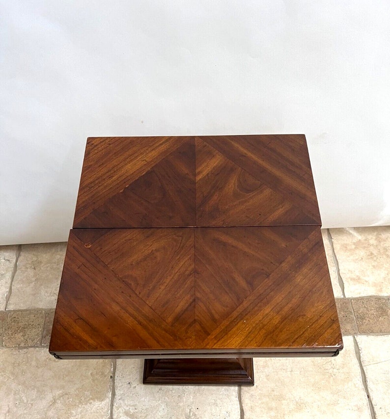 Vintage Drexel Expanding Square Table Barley Twist Petite Size - Etsy