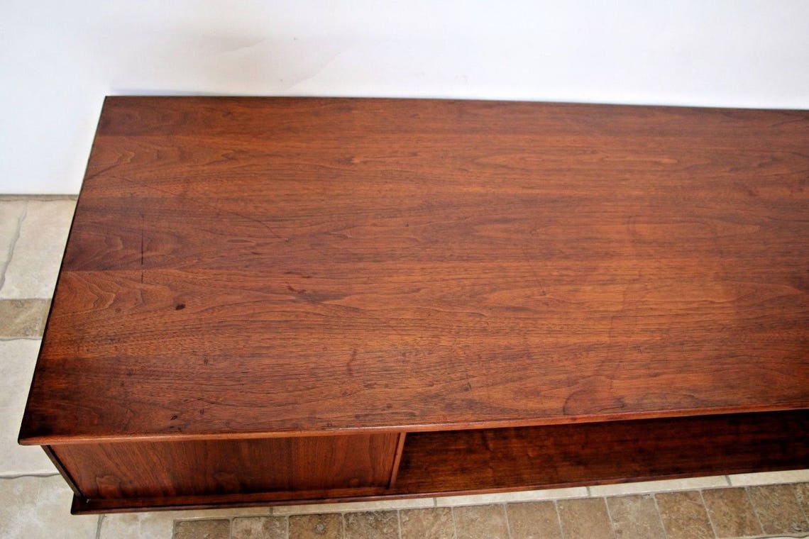 Vintage Mid Century Modern Coffee Table With Cabinet on - Etsy