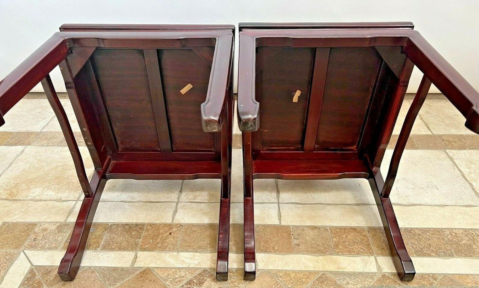 Vintage Side Chairs Asian Theme Dragon Carved Back Solid | Etsy