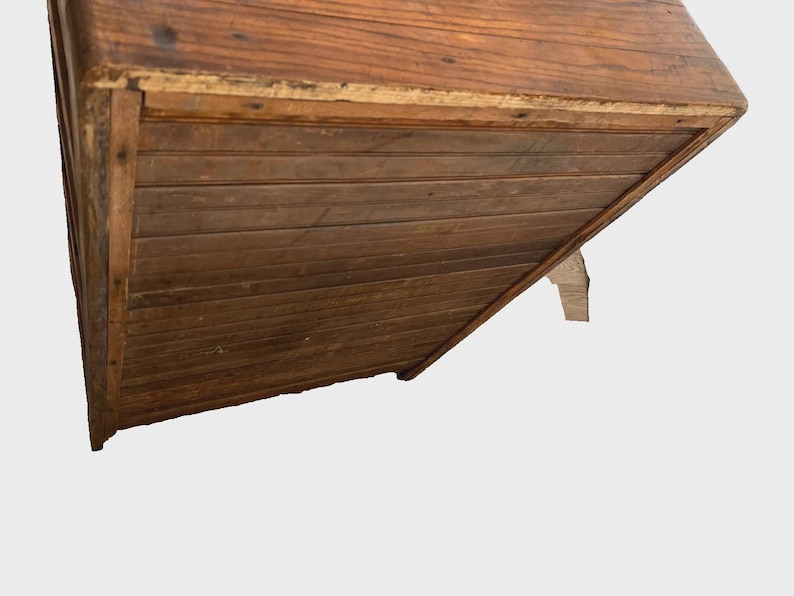 Antique Ice Box Three Storage Cabinets, Oak, Brass Latches, Three Racks ...