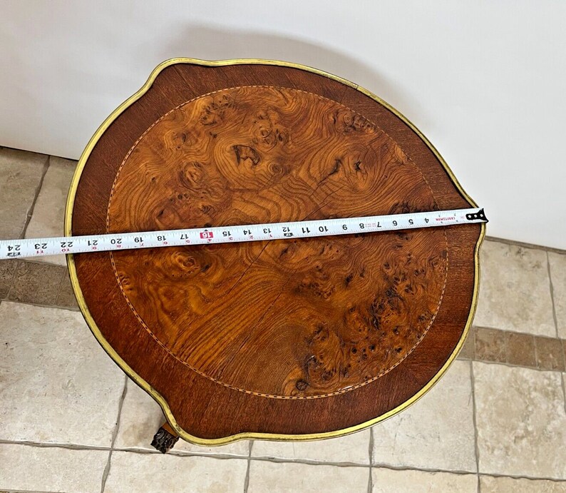 Antique Drum Table Entry Stand Round Pedestal Tri Legs Brass - Etsy