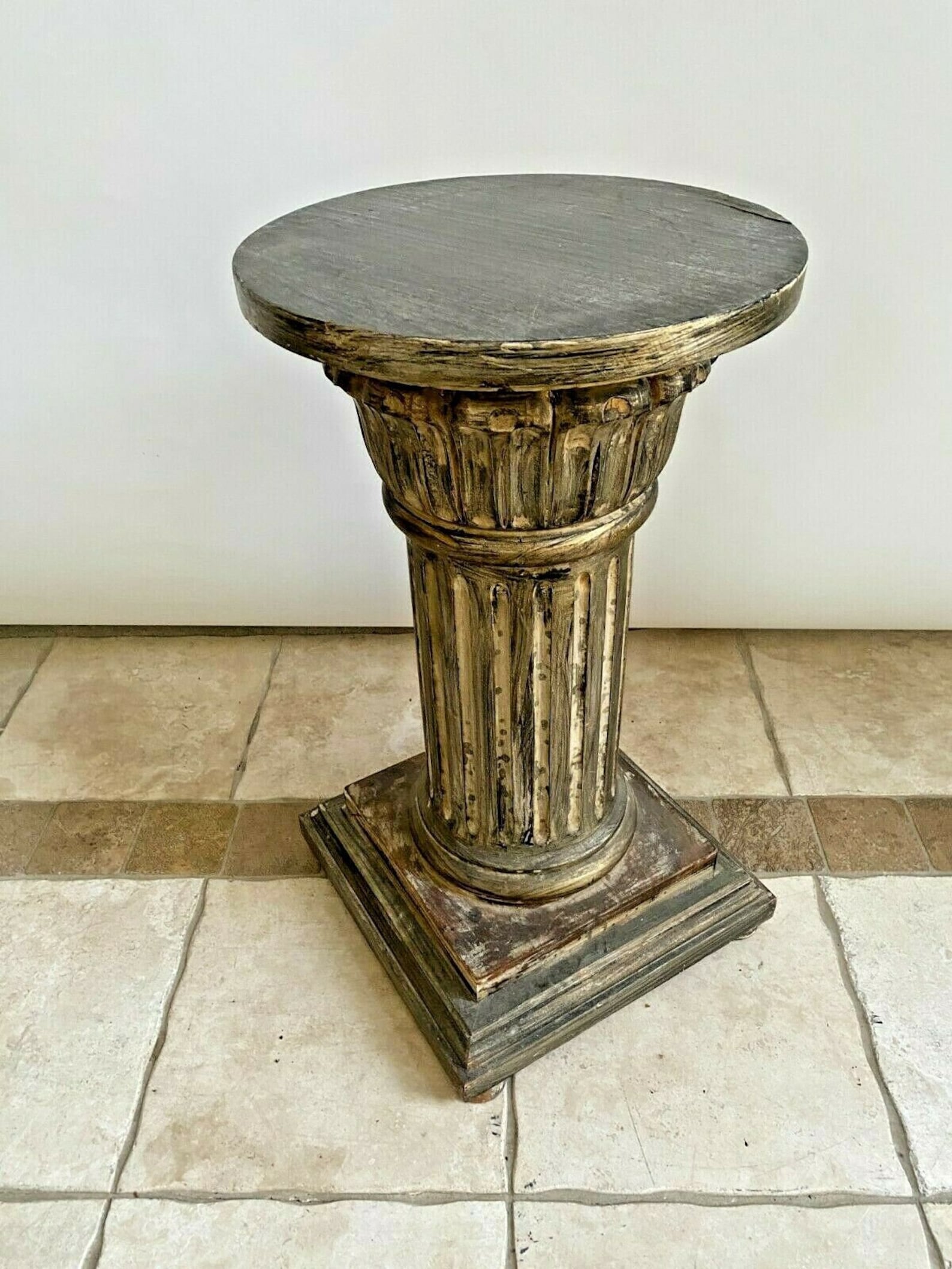 Vintage Roman Style Column Bust Plant Stand Pedestal Real - Etsy