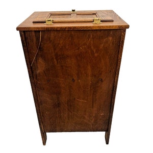 Retro White Clad Cabinet Ice Box Style Top Bottom Storage Two Doors by ...