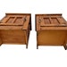 Retro Pair White Clad Cabinets Nightstands Ice Box Style Set of Two by ...