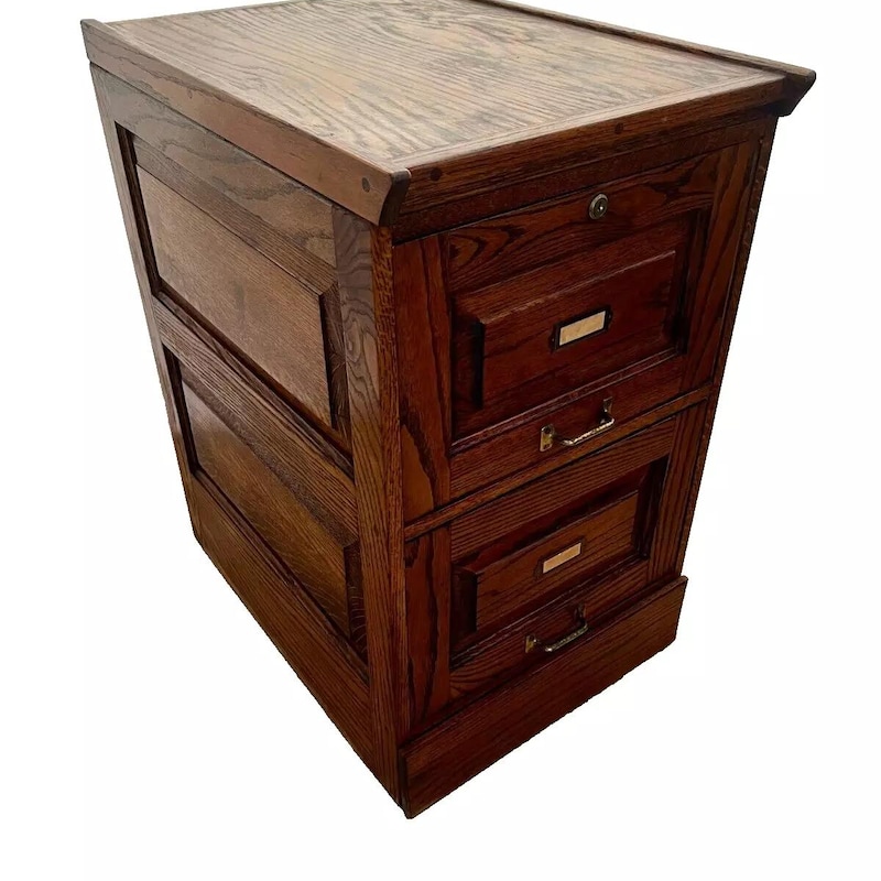 Wooden File Cabinet - Etsy