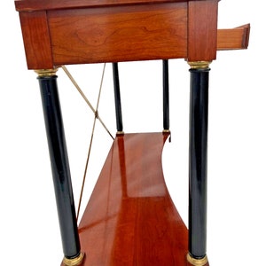 Ethan Allen Sofa Table Console Large Drawer, Book Shelf, Cherry # 25 ...