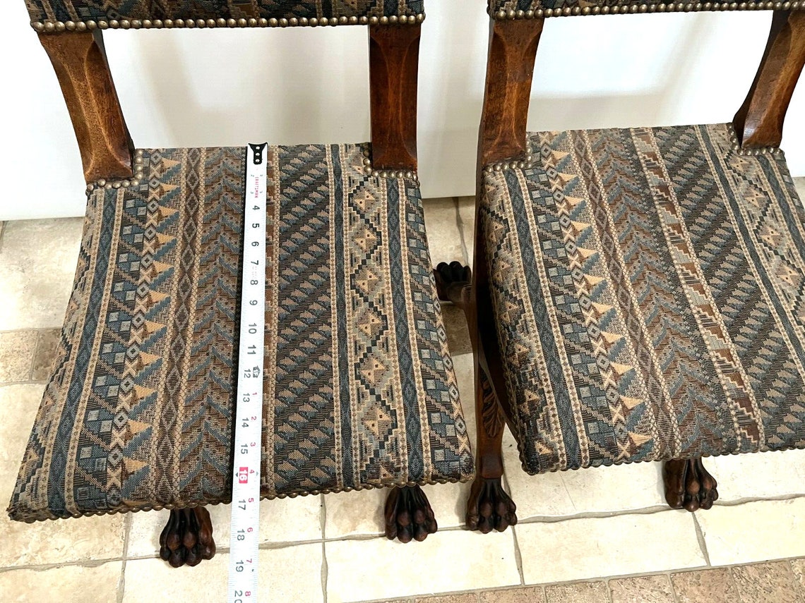 Antique Gothic Accent Chairs Gargoyle Lion Heads Large Claw - Etsy