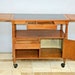 Mid Century Modern Serving Bar Rolling Buffet American of Martinsville ...