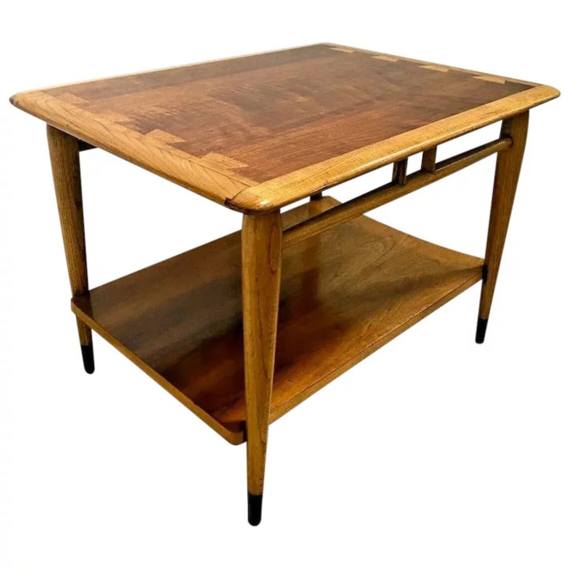 Mid Century Modern Lane Side Table Walnut Nightstand With - Etsy