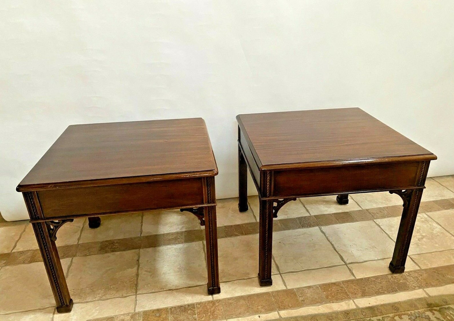 Vintage Pair of Henredon Side Tables Nightstands Single Drawer - Etsy