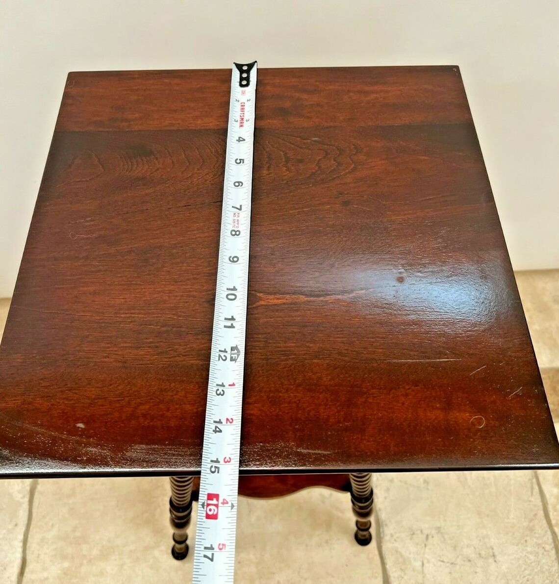 Antique Victorian Square Table With Bottom Shelf Two Tier - Etsy