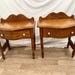 Vintage Pair Pulaski Keepsake Side Tables Nightstands Single Drawer ...