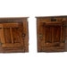 Retro Pair White Clad Cabinets Nightstands Ice Box Style Set of Two by ...