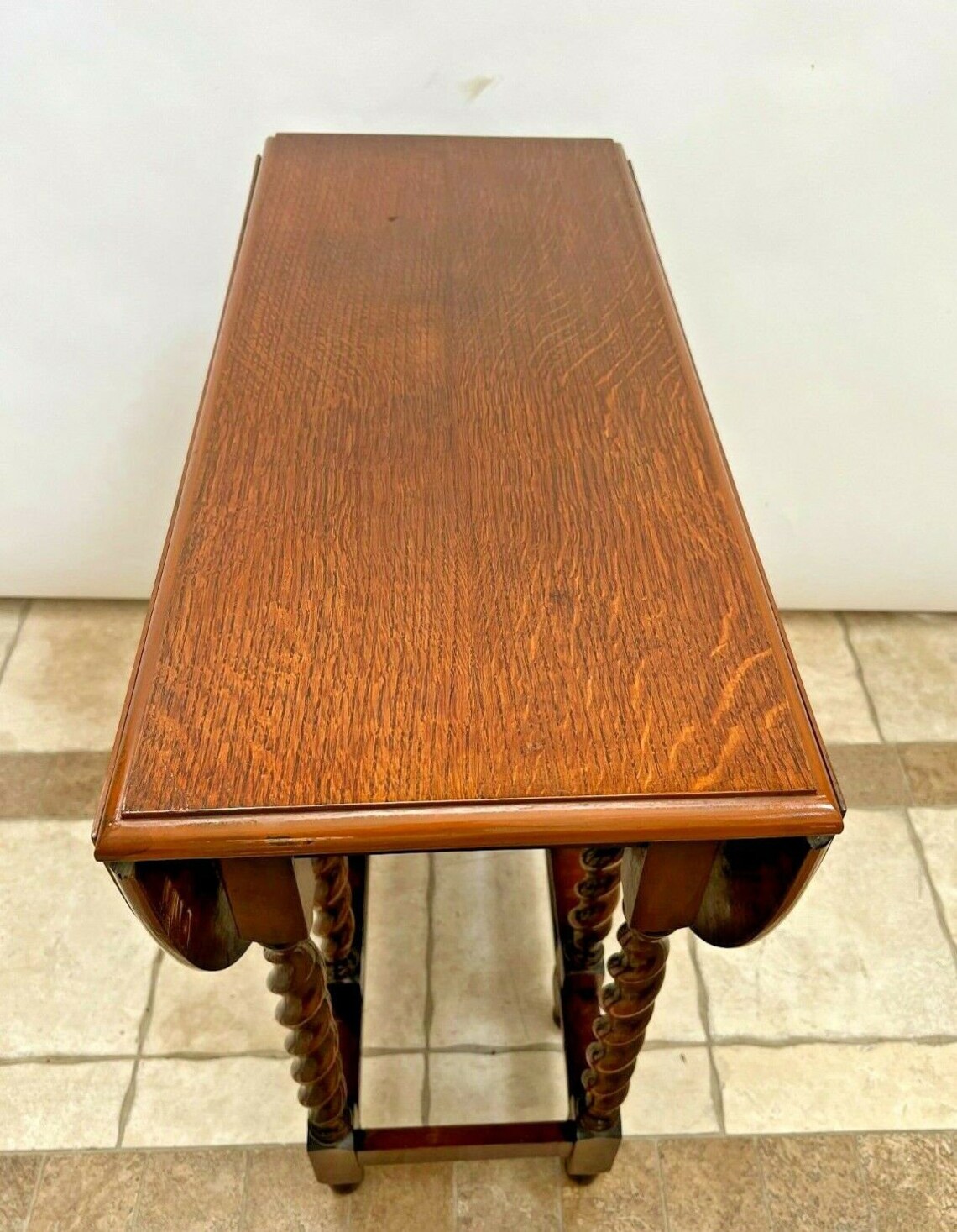 Antique Barley Twist Gate Leg Kitchen Table Drop Side Leaf | Etsy