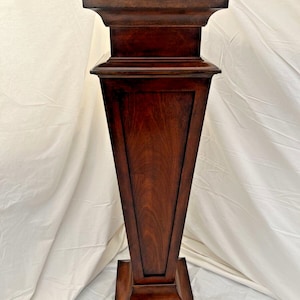 Ethan Allen Neoclassical Pedestal Tall Table Plant Stand Four Feet ...