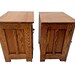 Retro Pair White Clad Cabinets Nightstands Ice Box Style Set of Two by ...