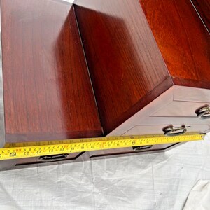 Vintage Tansu Step Chest Cabinet Five Pass Through Drawers Japanese ...