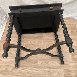 Vintage Victorian Style Gothic Sofa Table Small Desk Barley Twist Legs ...