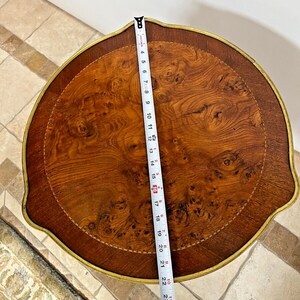 Antique Drum Table Entry Stand Round Pedestal Tri Legs Brass Ormolu ...