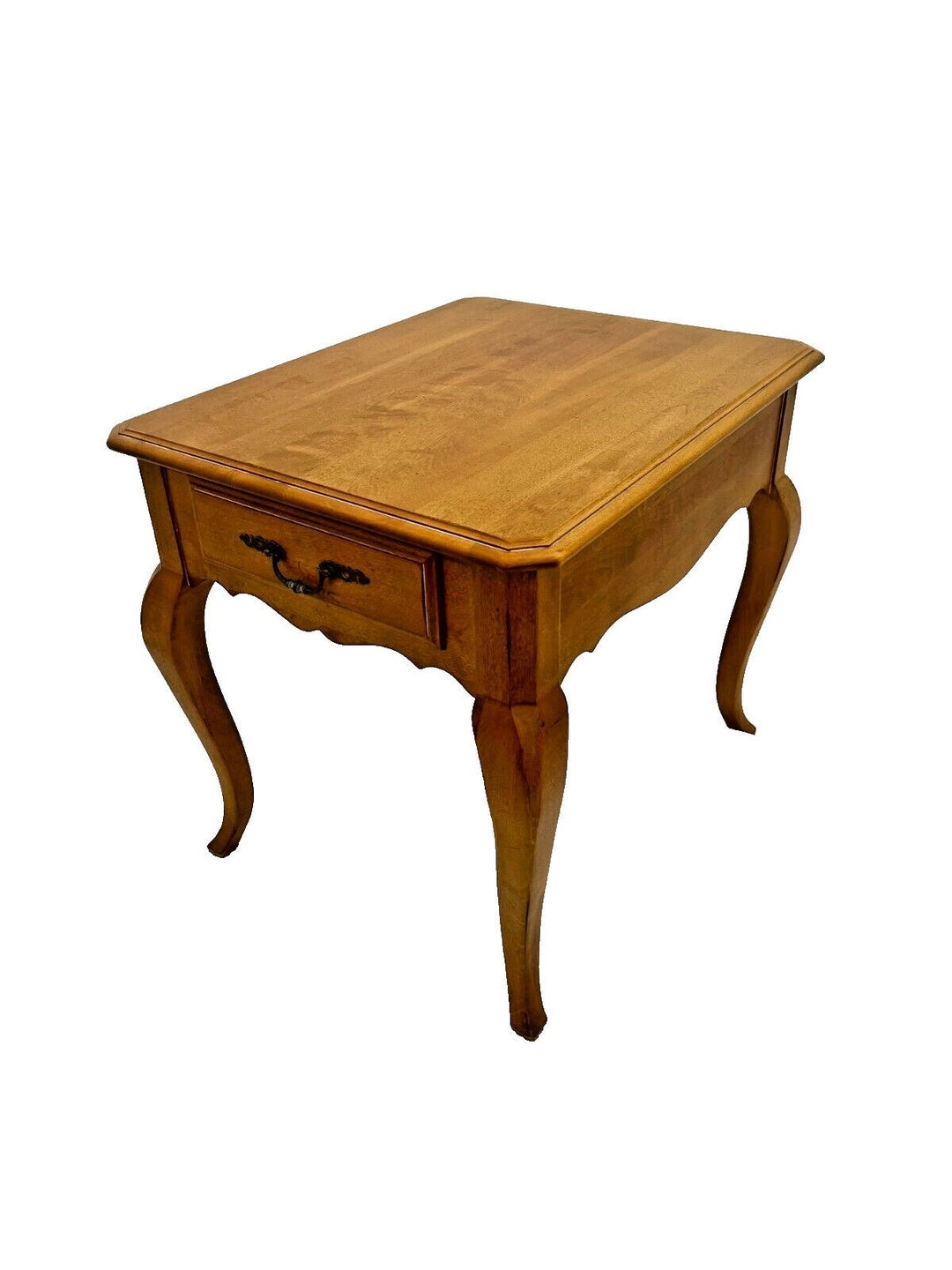 Vintage Ethan Allen Side Table Nightstand French Country Dovetail ...