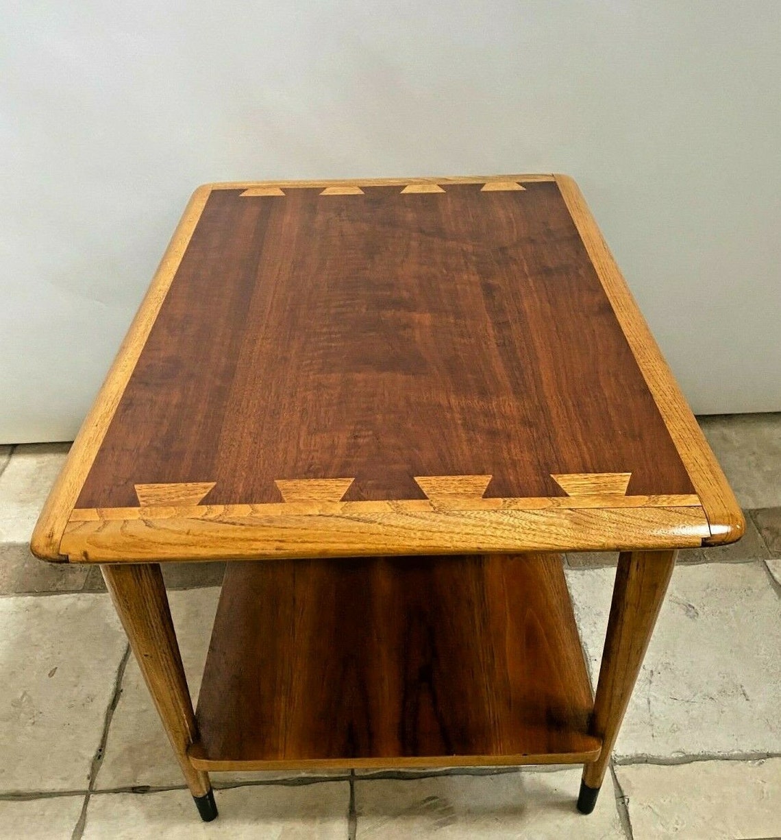 Mid Century Modern Lane Side Table Walnut Nightstand With - Etsy