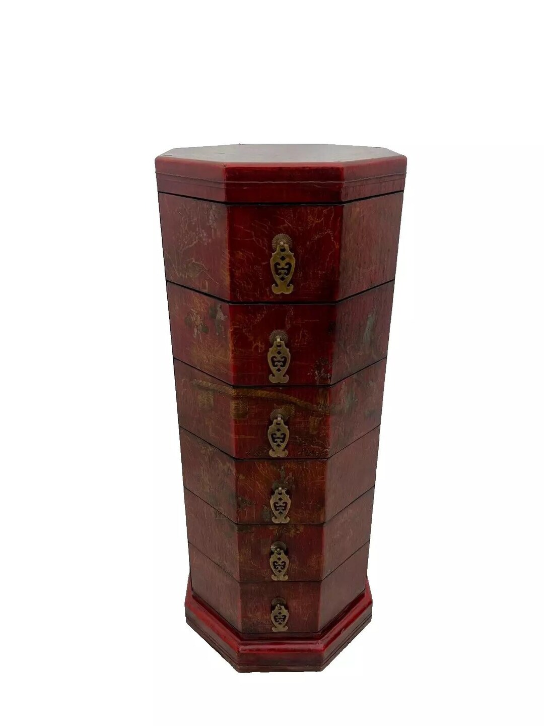 Rare Asian Octagon Chest of Drawers Apothecary Cabinet Small Lingerie ...
