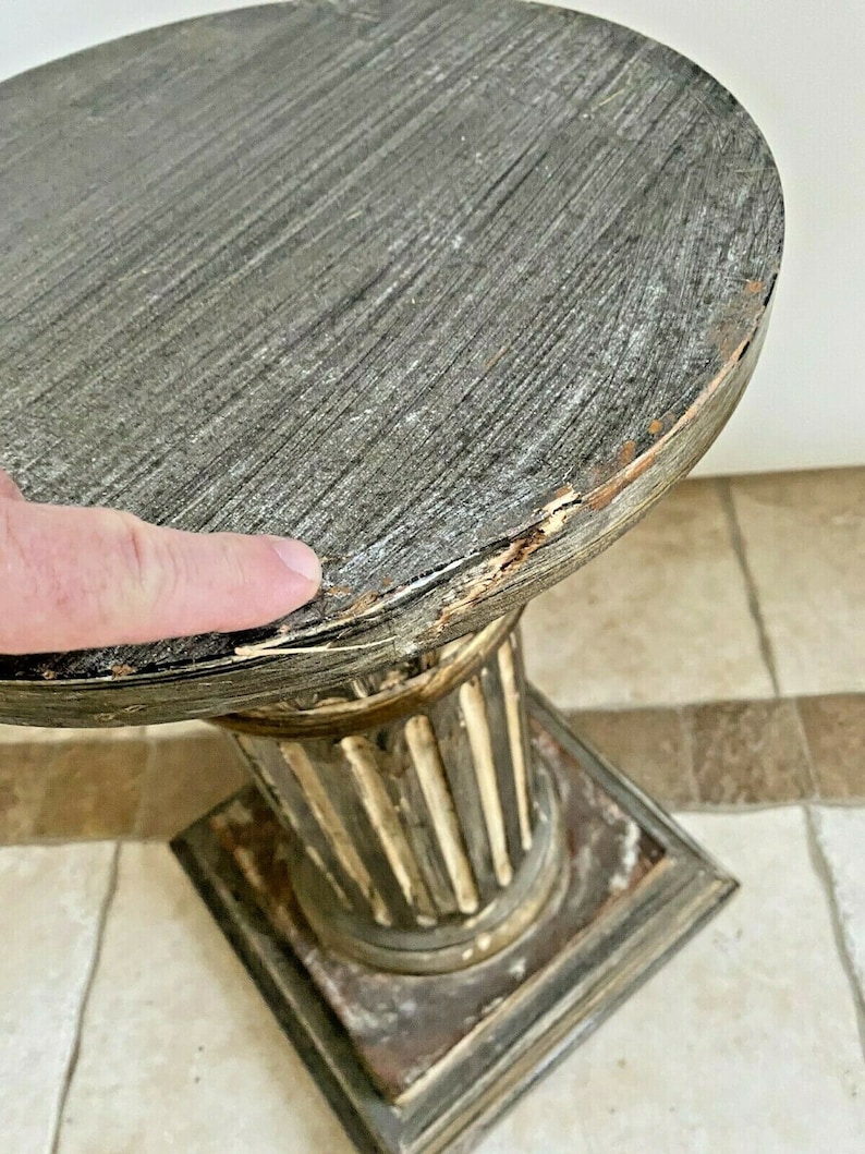 Vintage Roman Style Column Bust Plant Stand Pedestal Real | Etsy