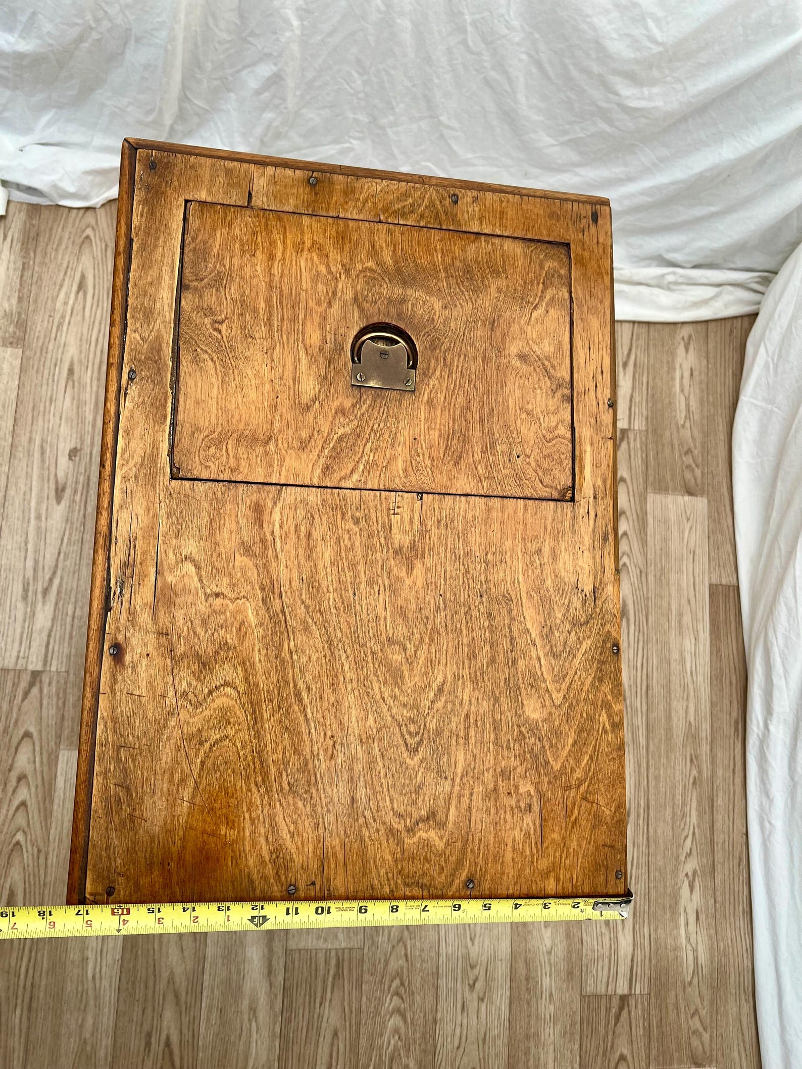 Italian Antique Ice Box Two Storage Cabinets Four Racks Top Access ...