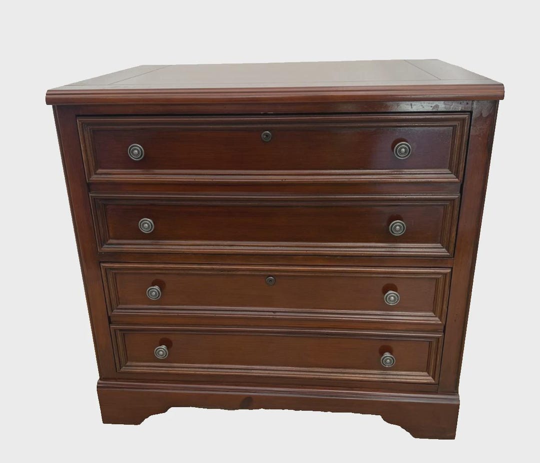 Lateral File Cabinet, Two Locking Drawers Keys, Desk Height Banded ...