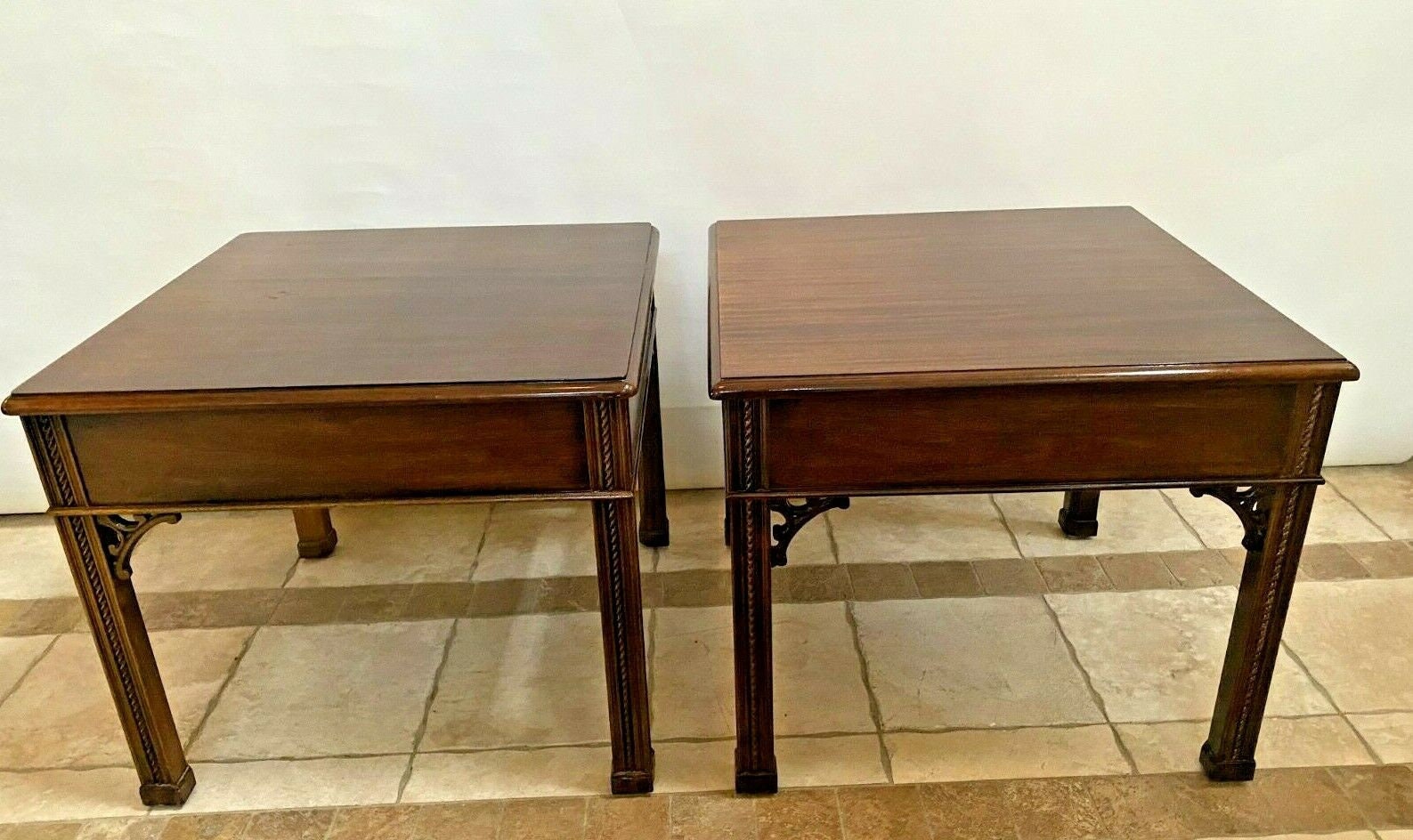 Vintage Pair of Henredon Side Tables Nightstands single drawer | Etsy