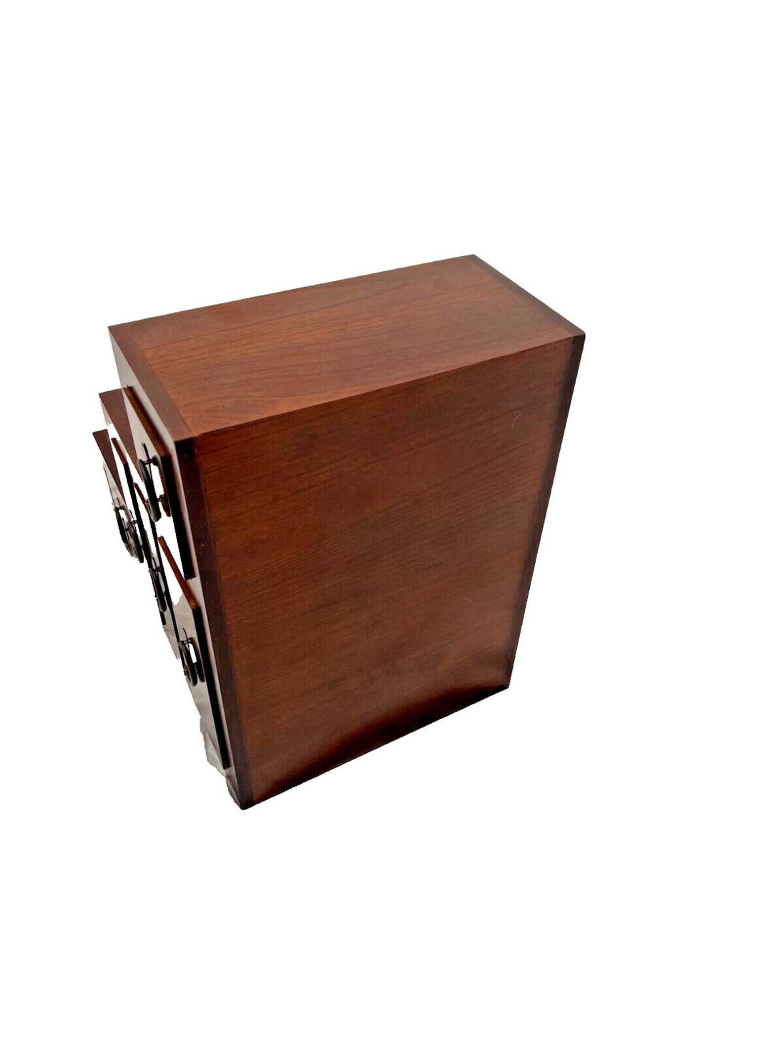 Vintage Tansu Step Chest Cabinet Five Pass Through Drawers Japanese ...