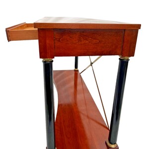 Ethan Allen Sofa Table Console Large Drawer, Book Shelf, Cherry # 25 ...