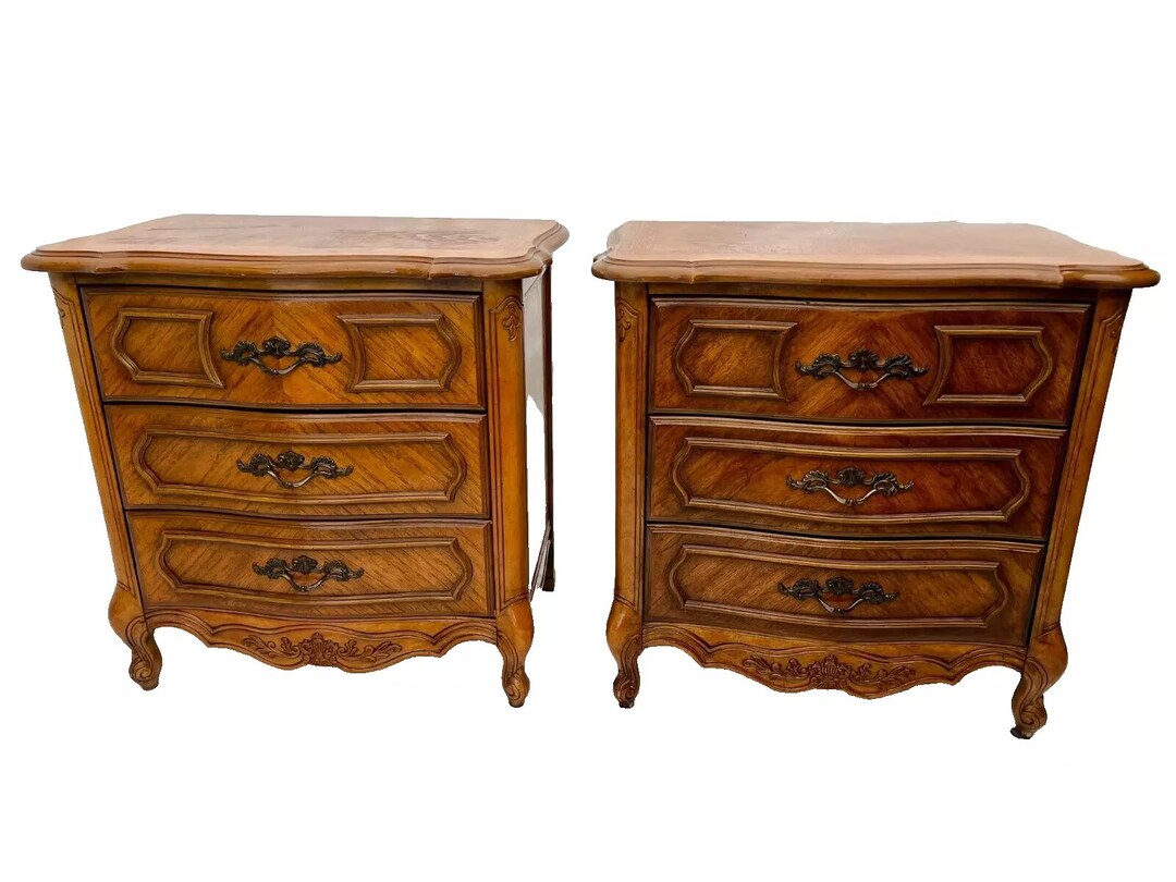 Stanley Furniture Nightstands Bedside Side Tables Chest of Drawers Set ...