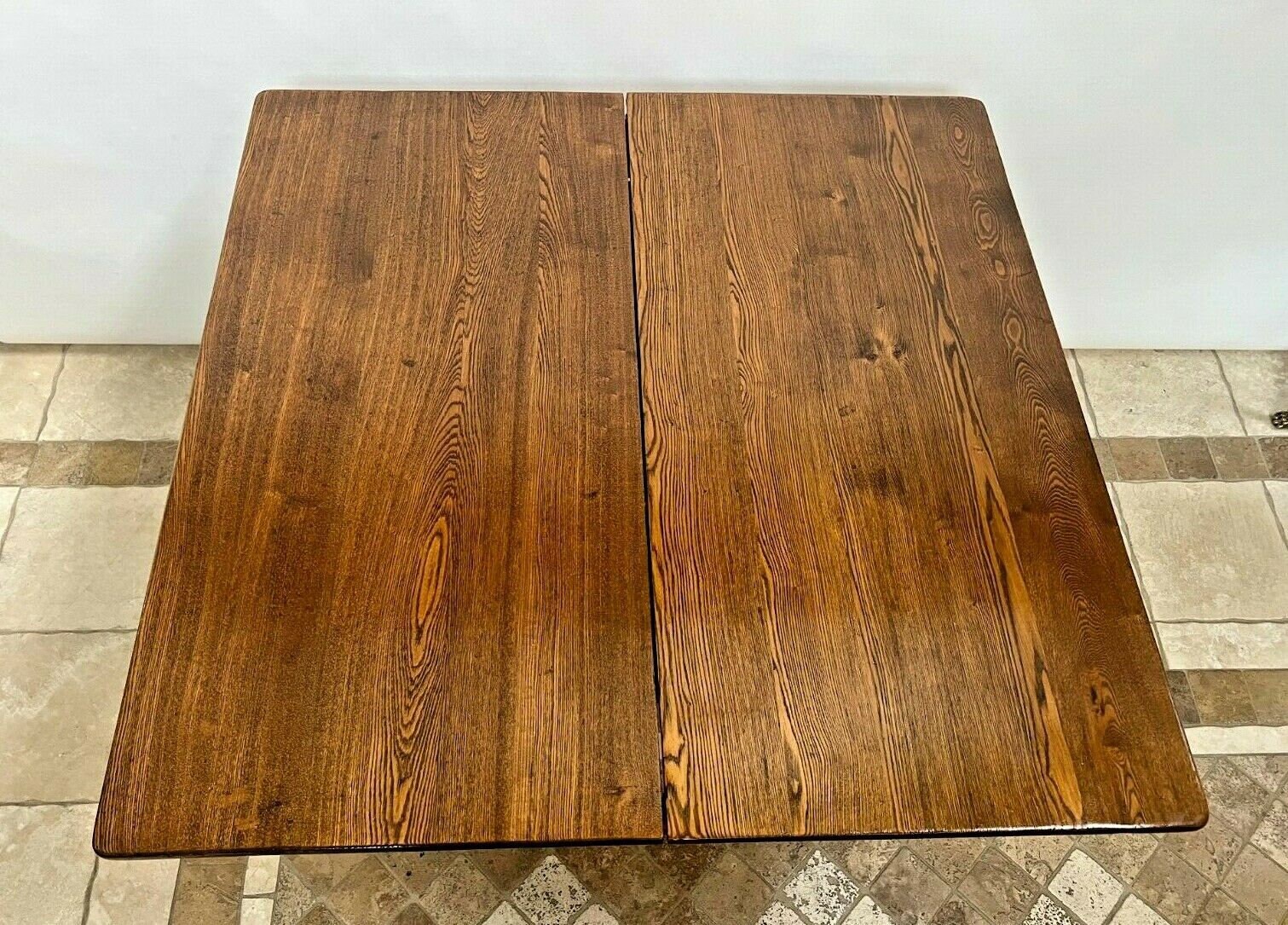 Antique Square Kitchen Table Barley Twist Rare Five Legs on | Etsy