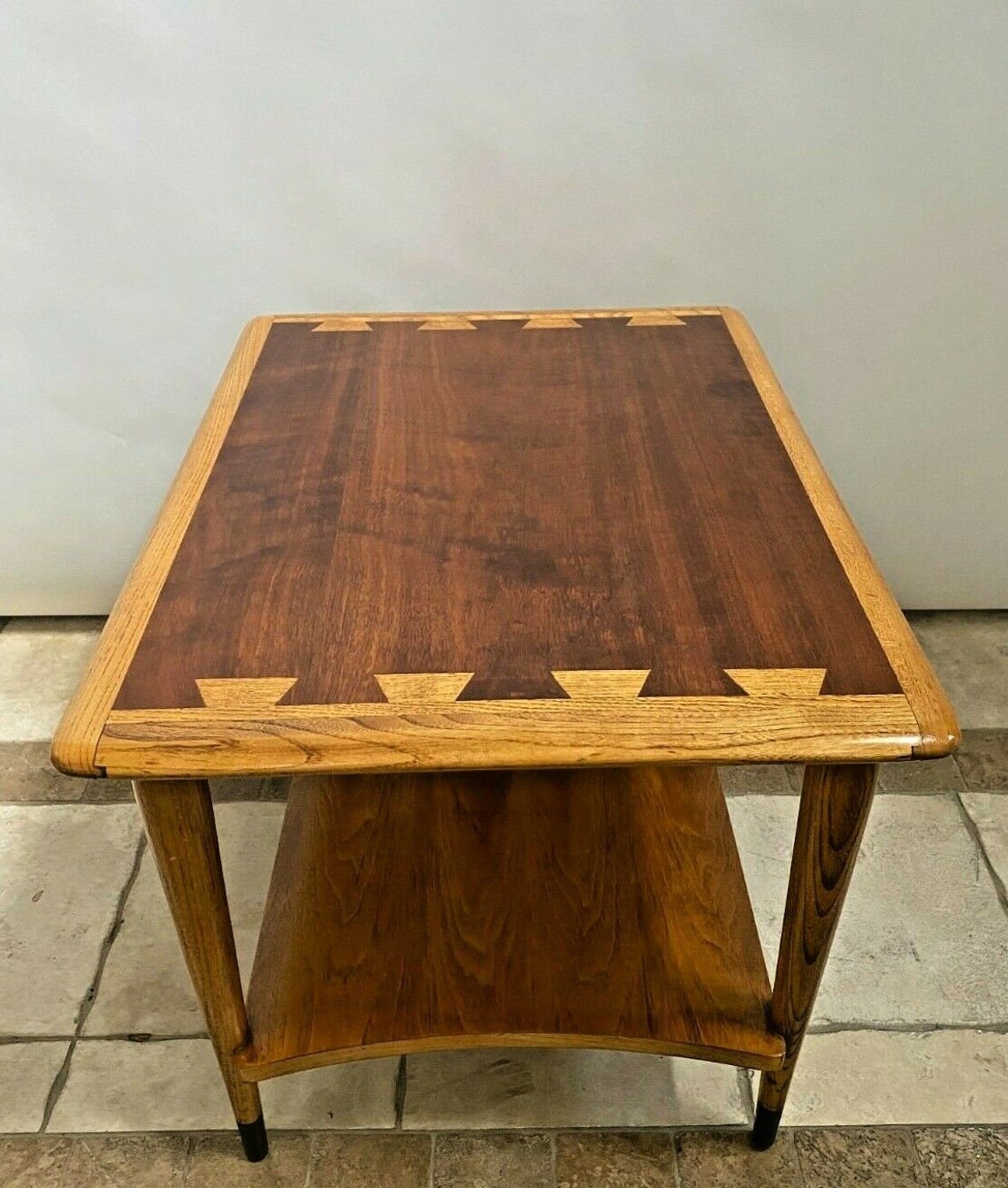 Mid Century Modern Lane Side Table Walnut Nightstand With - Etsy
