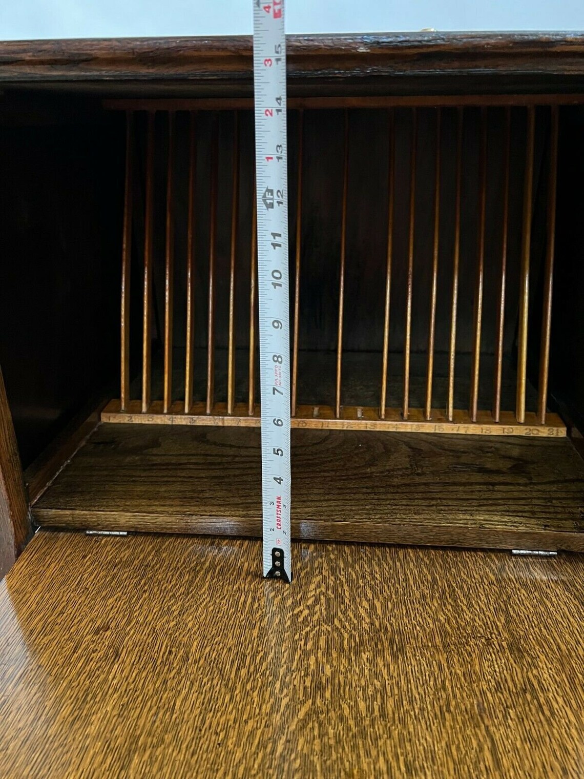 Antique Music Cabinet French Country Tiger Oak Table Locking - Etsy