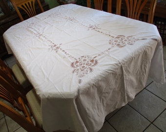 Battenburg Lace Tablecloth | Etsy