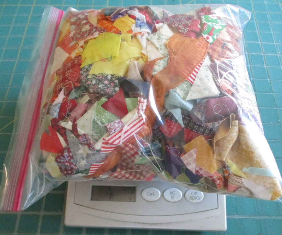 16 OZ 1 Pound Bag Confetti Tiny Bits Snippets Fabric Cotton - Etsy