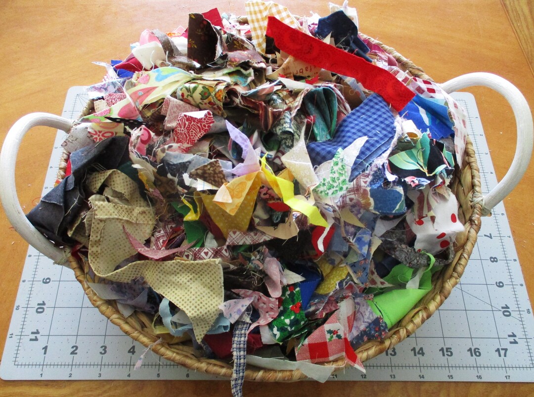 16 OZ 1 Pound Bag Confetti Tiny Bits Snippets Fabric Cotton - Etsy