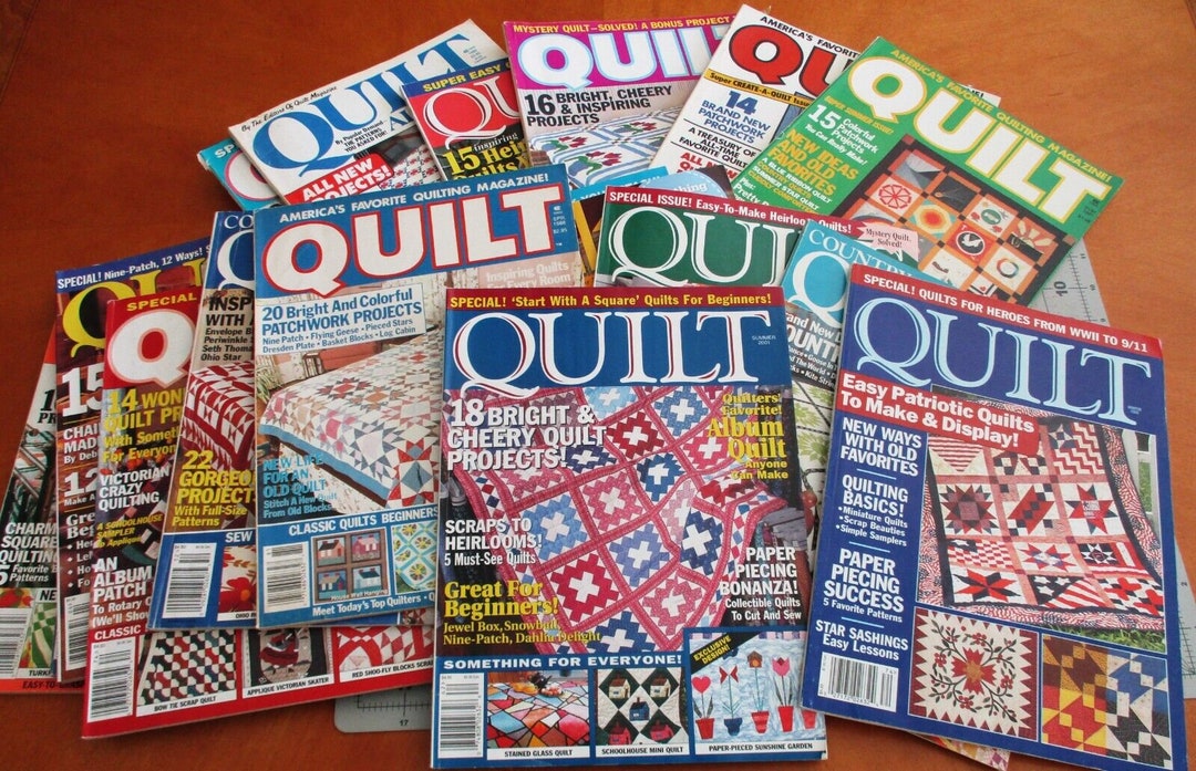 LOT of 18 Vintage Quilting Magazines Quilt Country Quilts Patchwork ...