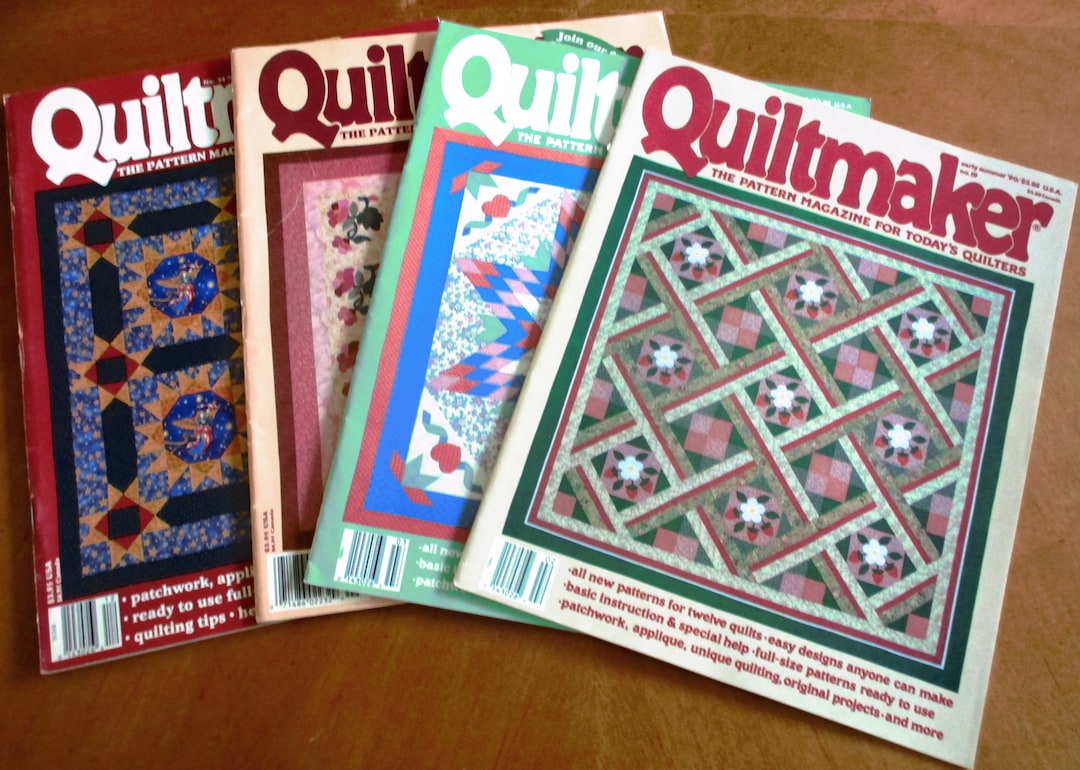 Vintage Lot of 4 Quilts Patterns Publications Magazines Quilter's ...