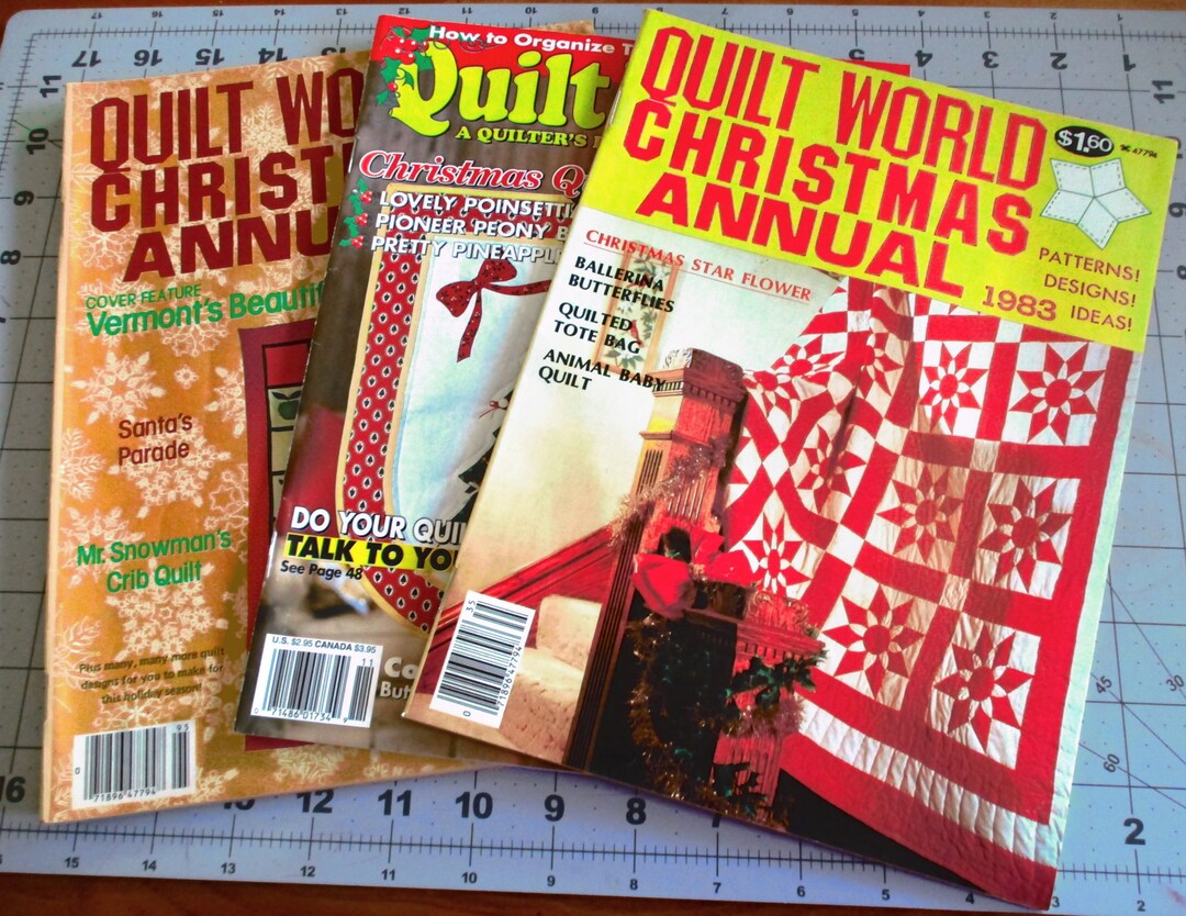 Quilt World Magazines - Lot of 3 Vintage - Christmas Annual Quilt ...