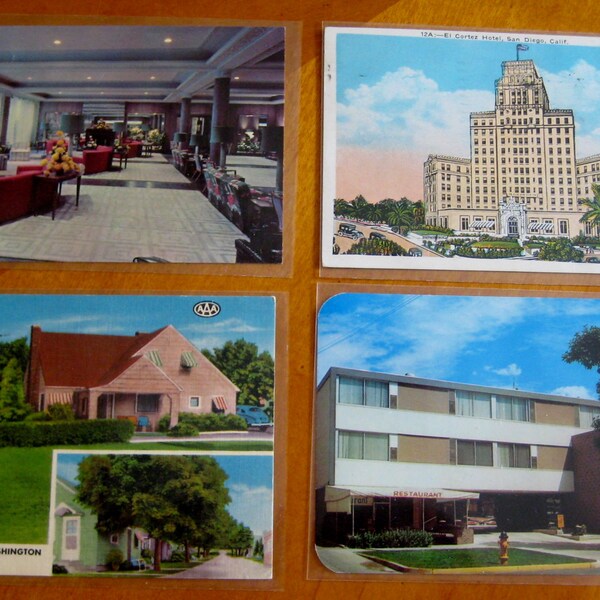 Hotel Postcards - Etsy