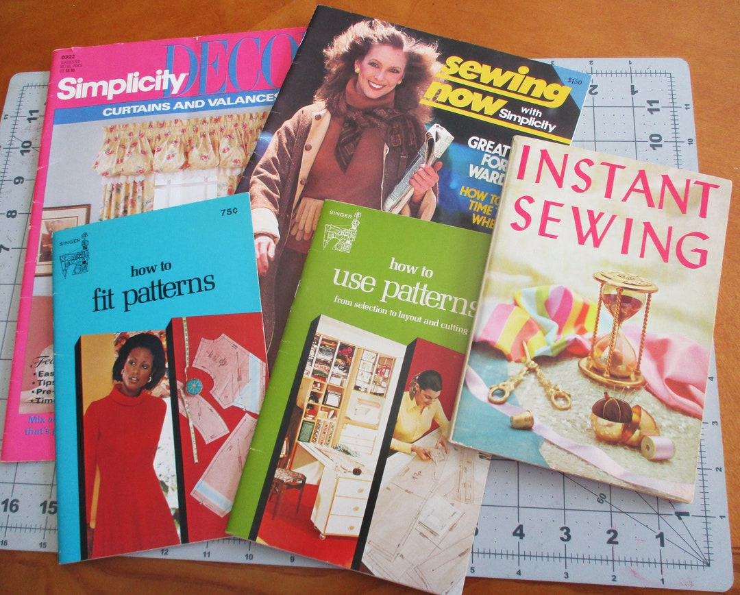 5 Vintage Sewing Booklets Singer Simplcity Instant Sewing Guide How to ...