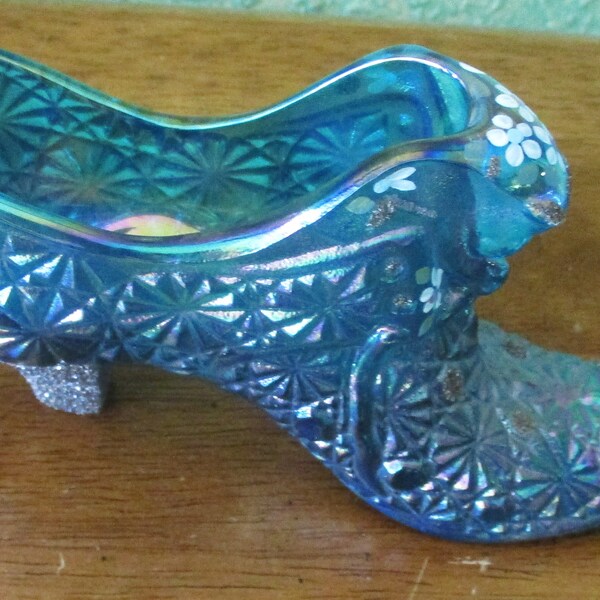 Fenton Glass Shoe - Etsy