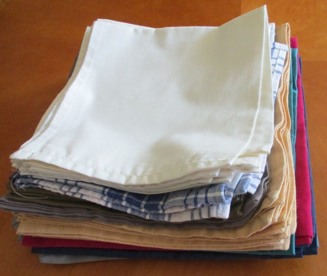 33 Vintage New Table Napkins Many Colors Texture Excellent Conditions ...