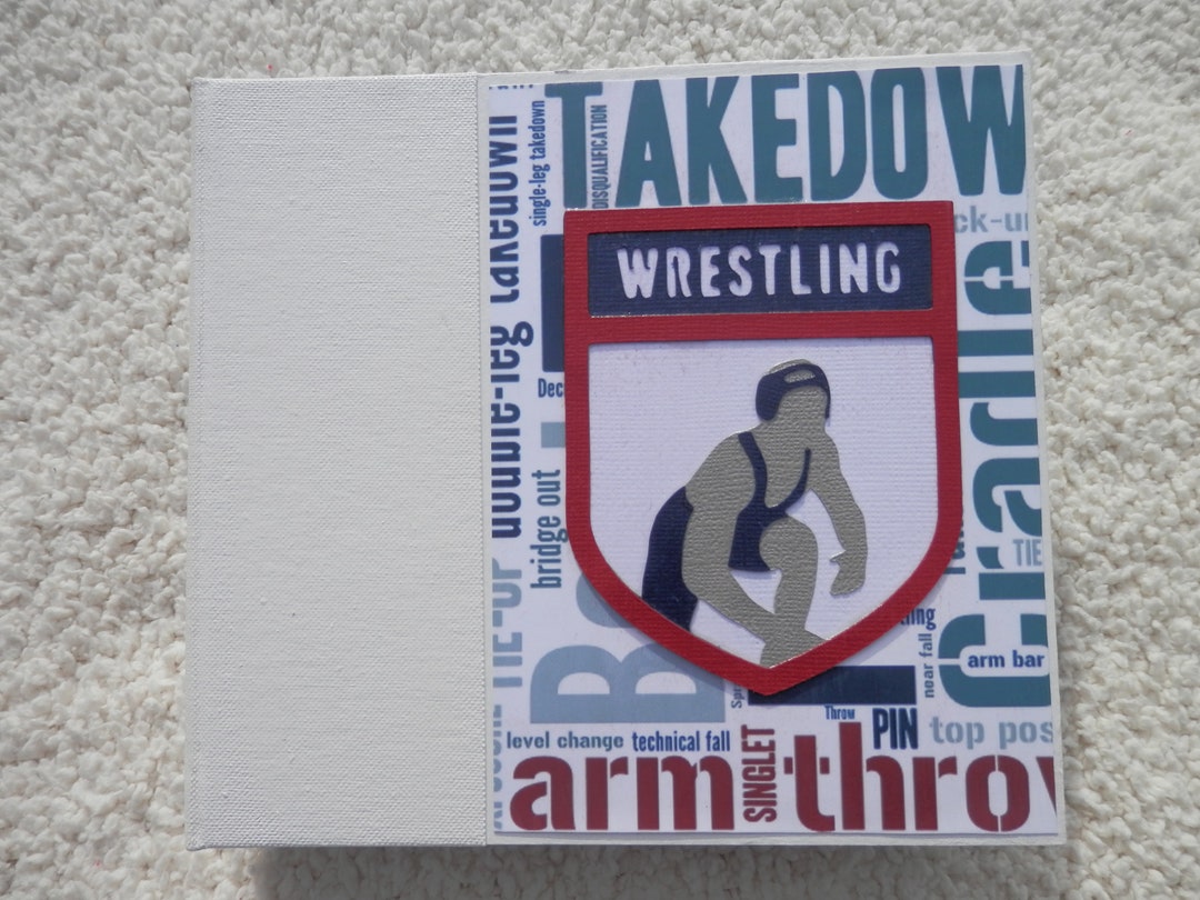 6x6 Wrestling Scrapbook Album in White Album - Etsy