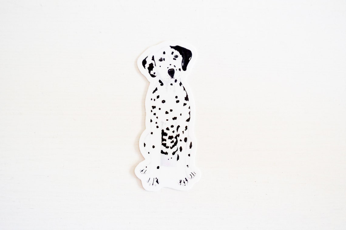 Dalmatian Sticker Die Cut 3x1.33 Handmade Vinyl - Etsy