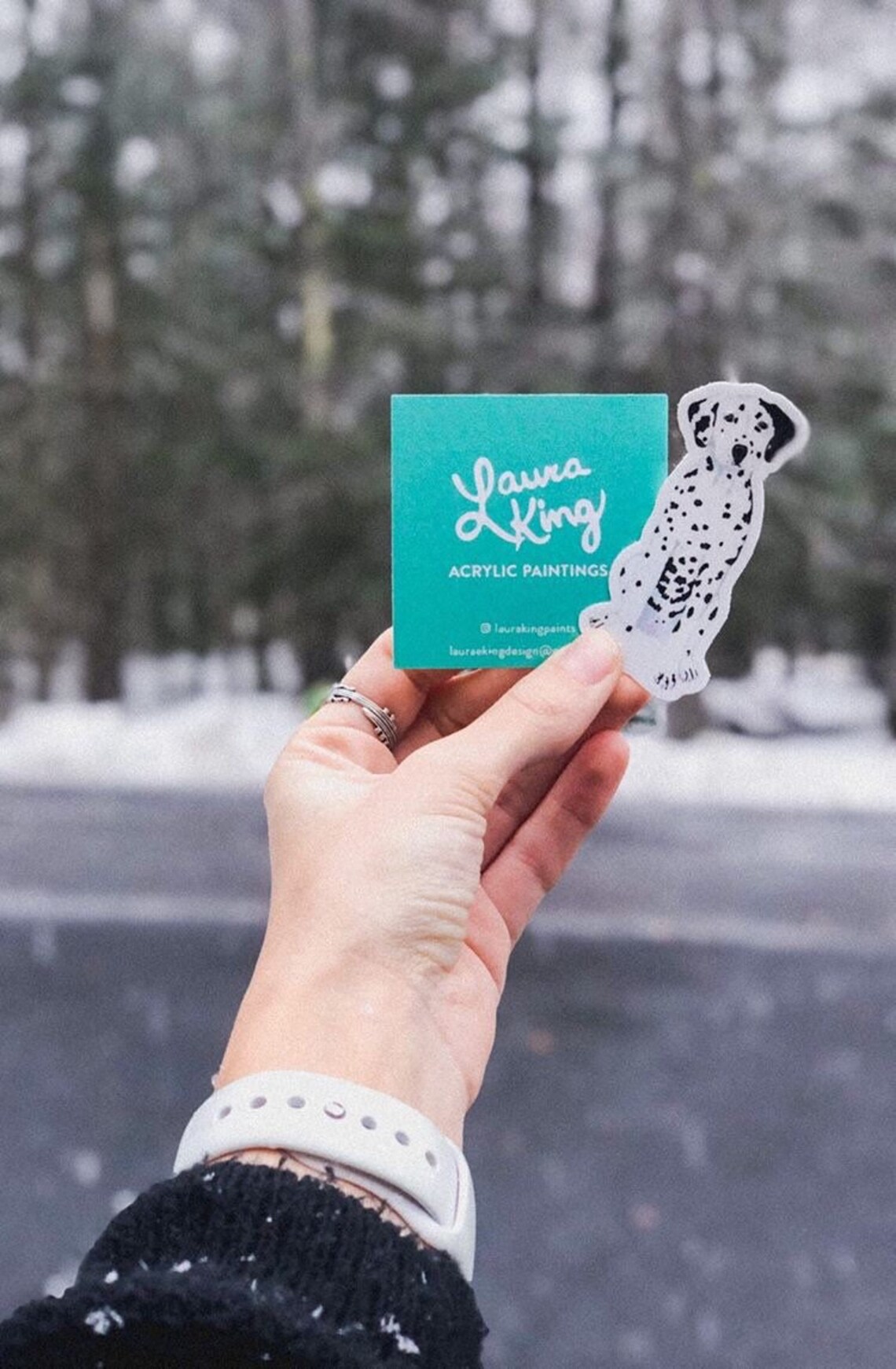 Dalmatian Sticker Die Cut 3x1.33 Handmade Vinyl - Etsy